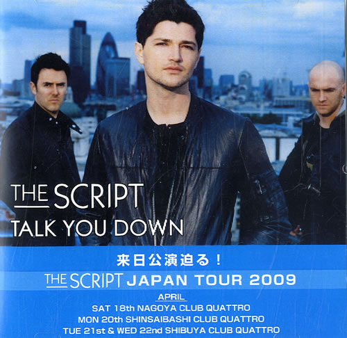 The Script Talk You Down Japanese Promo CD-R acetate (506687)