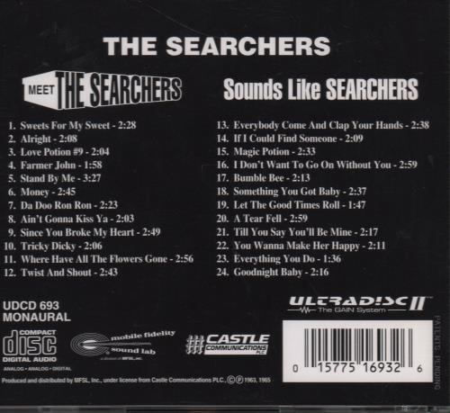 The Searchers Sounds Like Searchers / Meet The Searchers US CD album ...