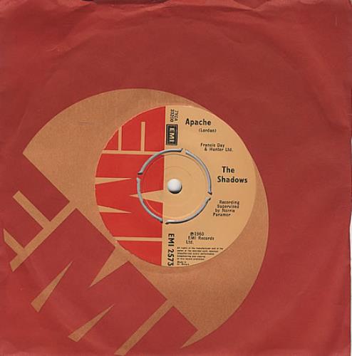 The Shadows Apache UK 7" vinyl single (7 inch record / 45) (106075)
