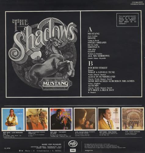 The Shadows Mustang Dutch vinyl LP album (LP record) (228120)