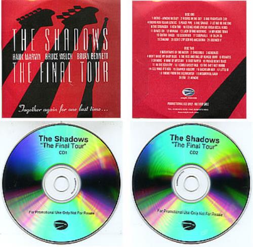 The Shadows The Final Tour UK Promo CD-R acetate (304580)