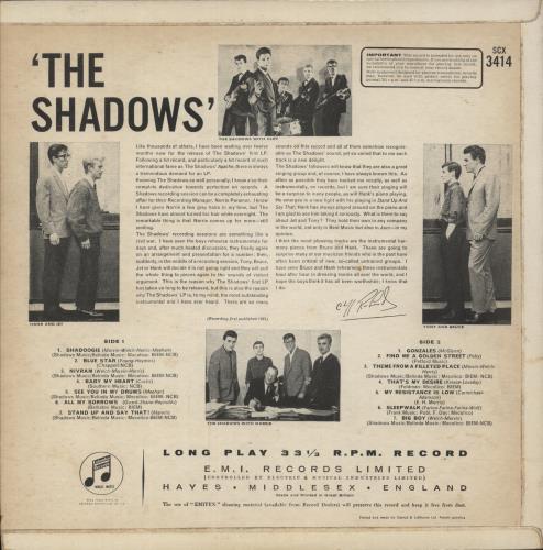 The Shadows The Shadows - 1st UK vinyl LP album (LP record) (586459)