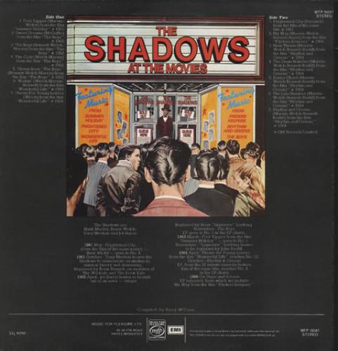The Shadows The Shadows At The Movies UK vinyl LP album (LP record ...