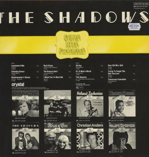 The Shadows The Shadows German vinyl LP album (LP record) (240545)