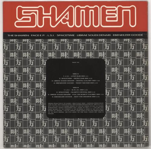The Shamen The Face E.P. UK 12" vinyl single (12 inch record / Maxi ...