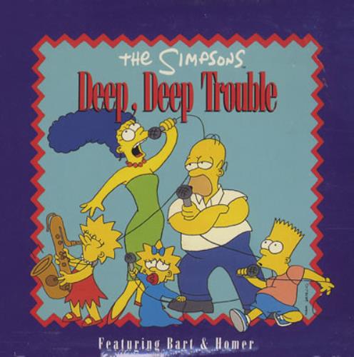 The Simpsons Deep, Deep Trouble US Promo CD single (CD5 / 5") (156275)