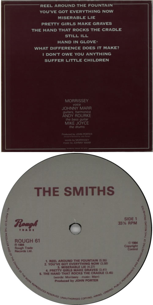 The Smiths The Smiths - 1st - VG UK vinyl LP album (LP record) (607700)