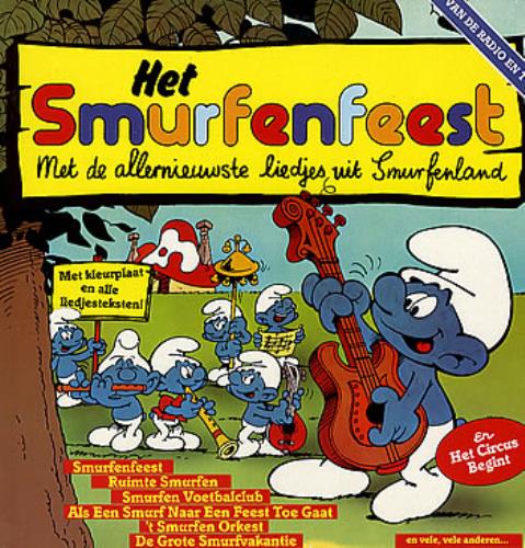 The Smurfs Het Smurfenfeest Dutch vinyl LP album (LP record) (284469)