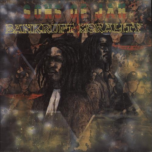 The Sons Of Jah Bankrupt Morality UK vinyl LP album (LP record) (779028)