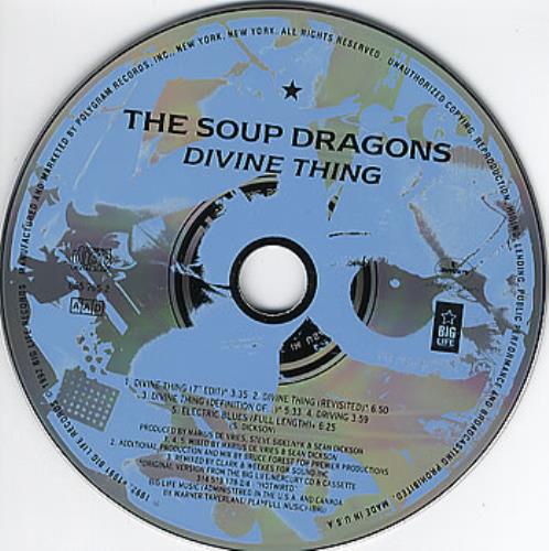 The Soup Dragons Divine Thing US CD single (CD5 / 5") (352336)