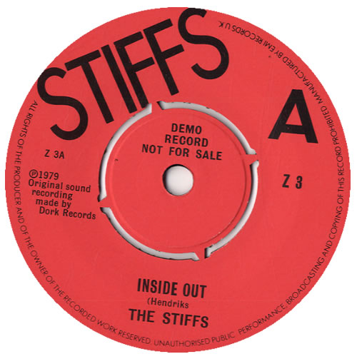 The Stiffs Inside Out UK 7" vinyl single (7 inch record / 45) (563050)