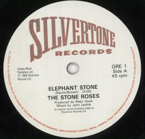The Stone Roses Elephant Stone - 2nd issue UK 7" vinyl single (7 inch ...