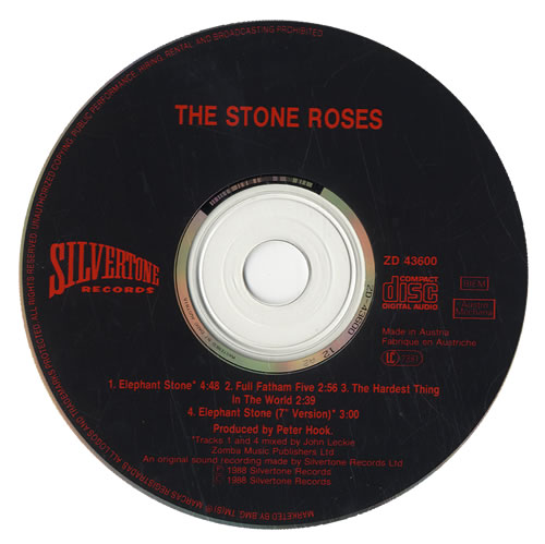The Stone Roses Elephant Stone German CD single (CD5 / 5") (155799)