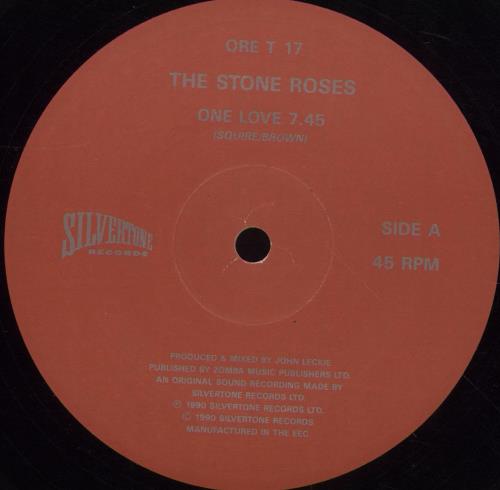 The Stone Roses One Love + Print - EX UK 12" vinyl single (12 inch ...