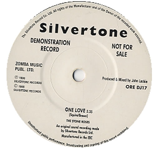 The Stone Roses One Love UK Promo 7" vinyl single (7 inch record / 45 ...