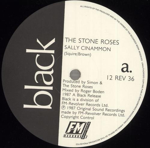 The Stone Roses Sally Cinnamon - 2nd UK 12" vinyl single (12 inch ...