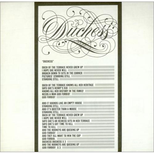 The Stranglers Duchess Japanese 7" vinyl single (7 inch record / 45 ...