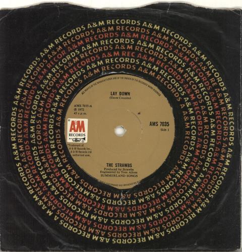 The Strawbs Lay Down - solid UK 7" vinyl single (7 inch record / 45 ...