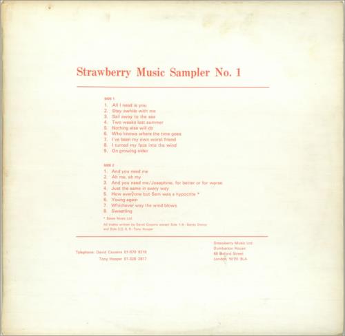 The Strawbs Strawberry Music Sampler No. 1 UK Promo vinyl LP album (LP ...