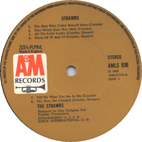 The Strawbs Strawbs - 1st UK vinyl LP album (LP record) (343217)