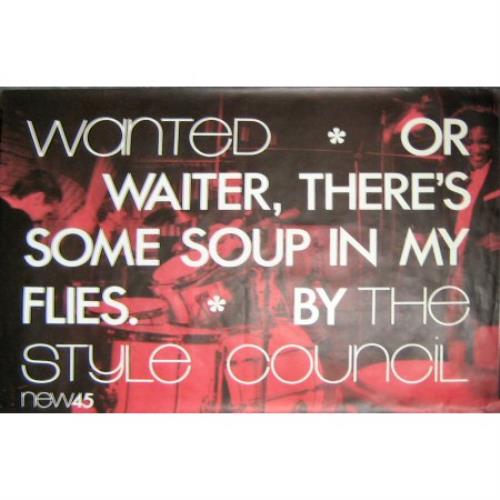 The Style Council Wanted UK Promo poster (383922)