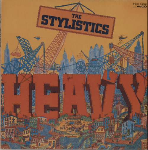 The Stylistics Heavy Japanese Promo vinyl LP album (LP record) (605491)