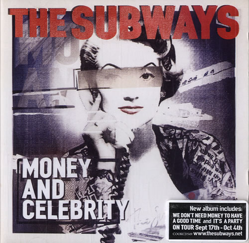 The Subways Money And Celebrity UK Promo CD album (CDLP) (547022)