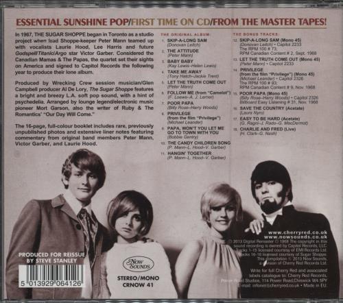The Sugar Shoppe The Sugar Shoppe UK CD album (CDLP) (780236)