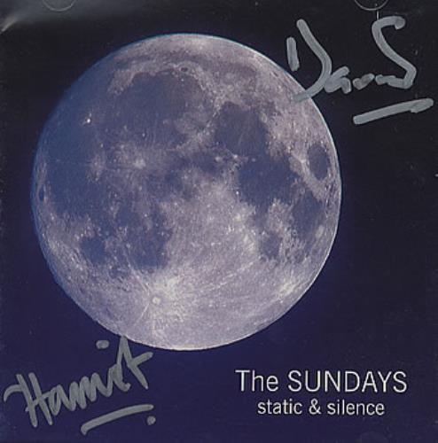 The Sundays Static & Silence - Autographed US CD album (CDLP) (352409)