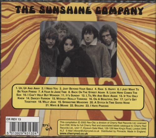 The Sunshine Company The Sunshine Company UK CD album (CDLP) (779684)
