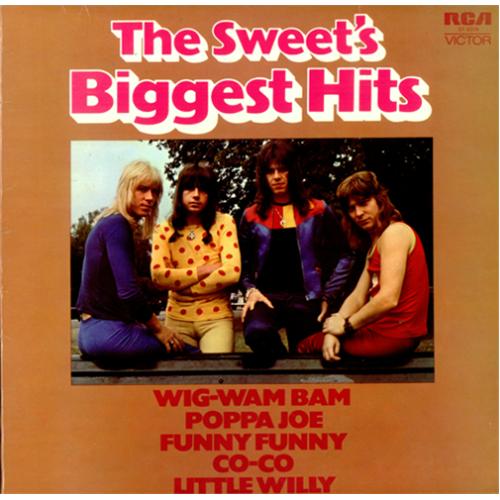 The Sweet Biggest Hits UK vinyl LP album (LP record) (414538)
