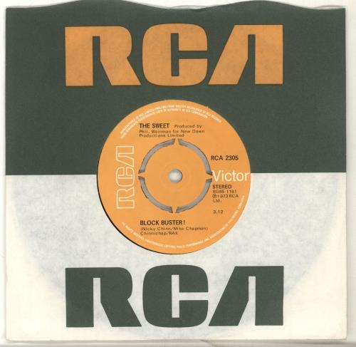 The Sweet Blockbuster - 4pr UK 7" vinyl single (7 inch record / 45 ...