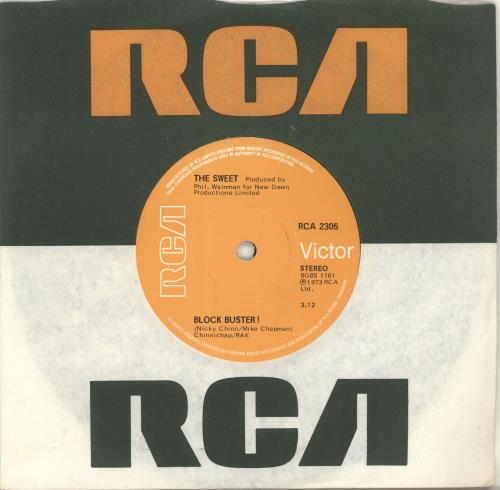 The Sweet Blockbuster - Solid UK 7" vinyl single (7 inch record / 45 ...