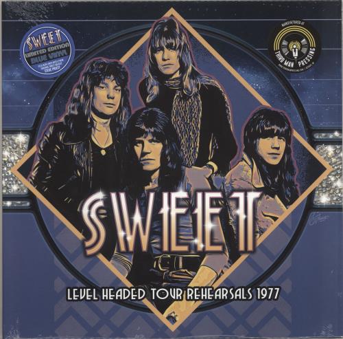 The Sweet Level Headed Tour Rehearsals 1977 - Blue Vinyl UK vinyl LP ...