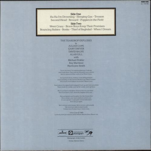 The Teardrop Explodes Kilimanjaro - 2nd UK vinyl LP album (LP record ...