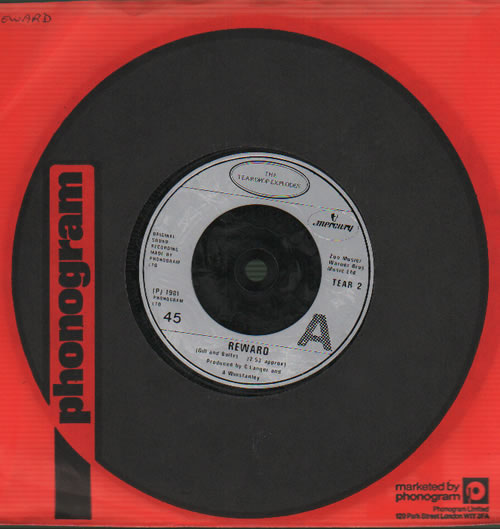 The Teardrop Explodes Reward UK 7" vinyl single (7 inch record / 45 ...