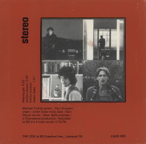 The Teardrop Explodes Sleeping Gas - Red Sleeve UK 7" vinyl single (7 ...