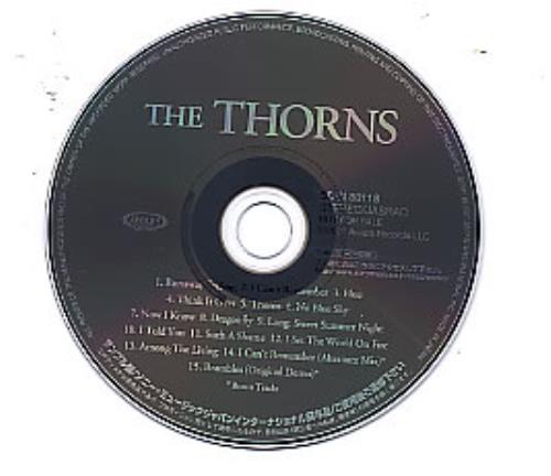 The Thorns The Thorns Japanese Promo CD album (CDLP) (262673)