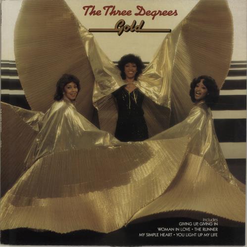 The Three Degrees Gold UK vinyl LP album (LP record) (287055)