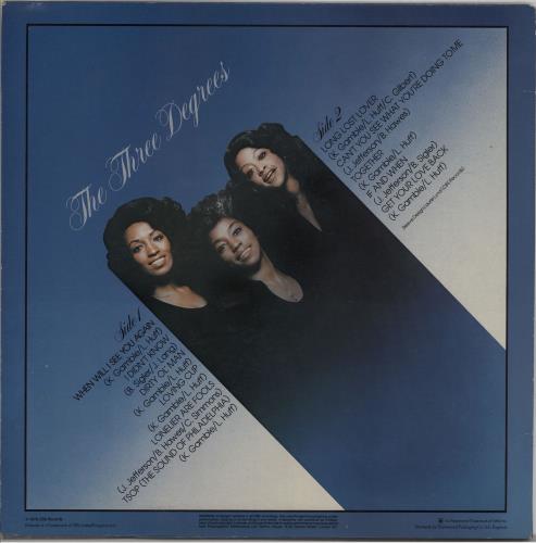 The Three Degrees The Three Degrees UK vinyl LP album (LP record) (762412)
