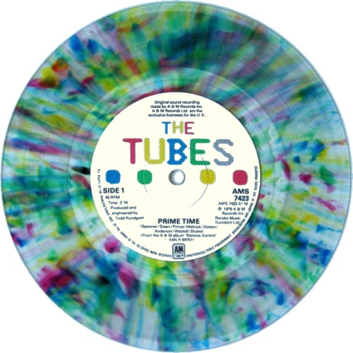 The Tubes Prime Time - P/S - Multicoloured UK 7" vinyl single (7 inch ...