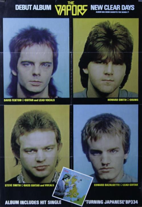 The Vapors New Clears Day UK Promo poster (515050)