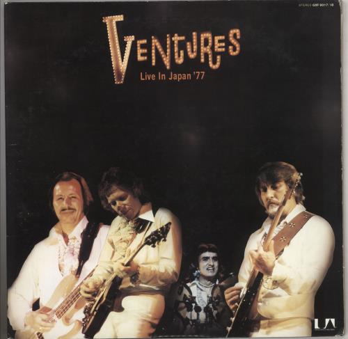 The Ventures Live In Japan '77 Japanese 2-LP vinyl record set (Double LP Album) (740818)