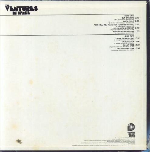 The Ventures The Ventures In Space US vinyl LP album (LP record) (793531)