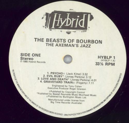 The Victims The Axeman's Jazz UK vinyl LP album (LP record) (825814)