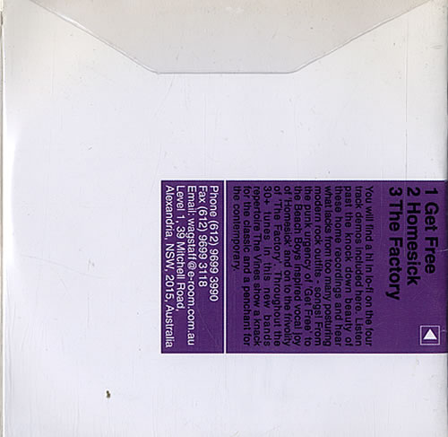 The Vines Demo Sampler US Promo CD single (CD5 / 5") (483785)