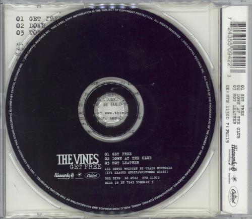 The Vines Get Free UK CD single (CD5 / 5") (216489)