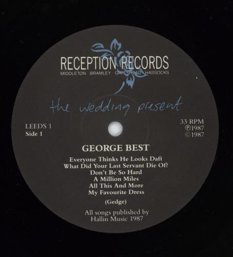 The Wedding Present George Best + Bag UK vinyl LP album (LP record ...