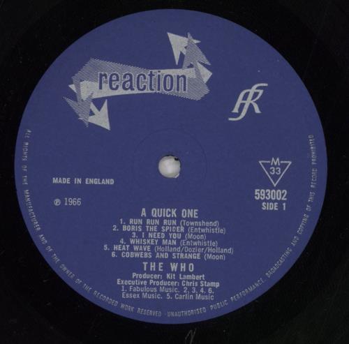 The Who A Quick One - EX UK vinyl LP album (LP record) (575361)