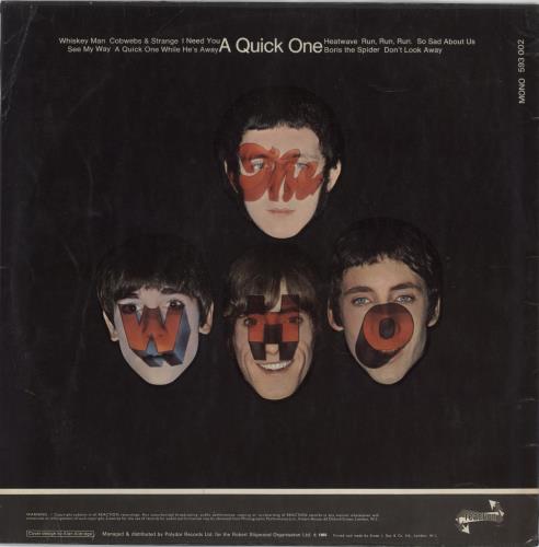 The Who A Quick One - G UK vinyl LP album (LP record) (786251)